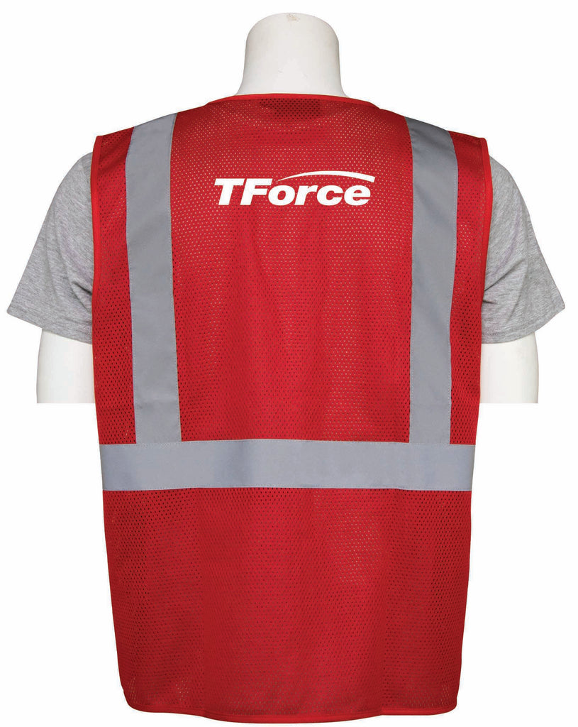 Zippered Safety Vests - RED – TForce Logistics